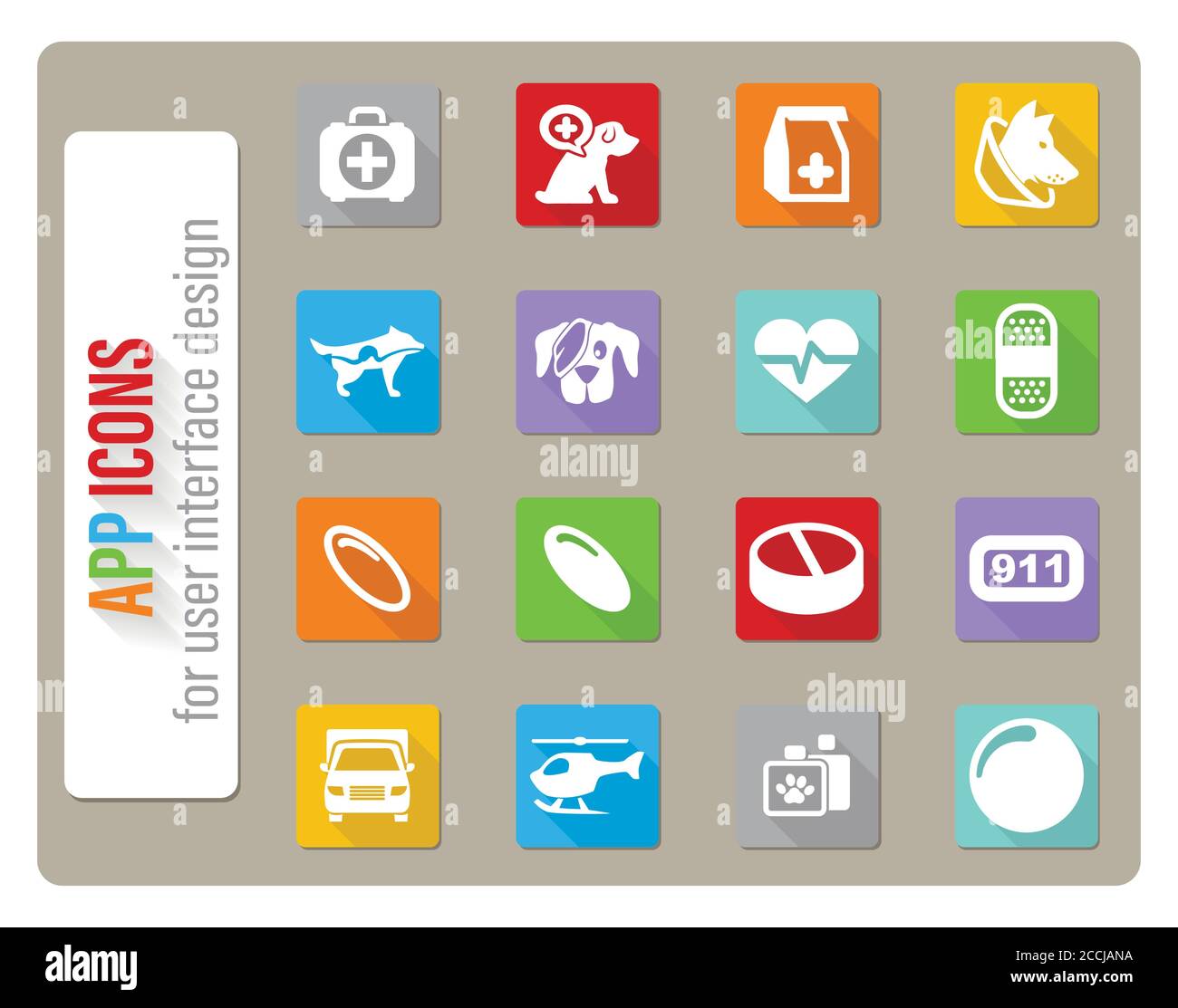 Veterinary clinic icon set Stock Vector Images - Alamy