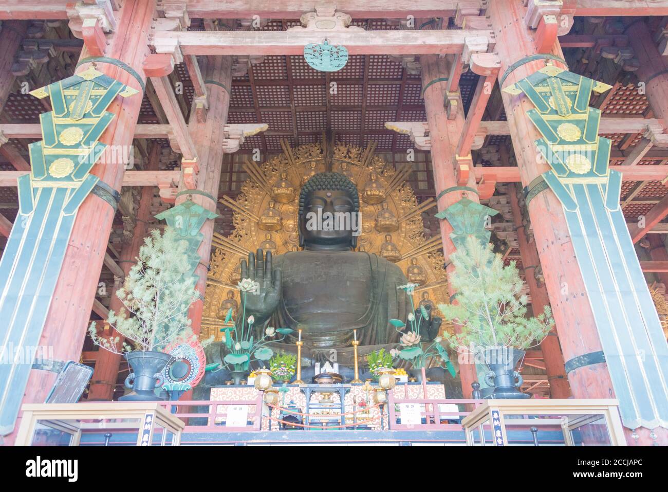 Nara, Japan - Giant Buddha Statue (Daibutsu) at Todaiji Temple in Nara ...