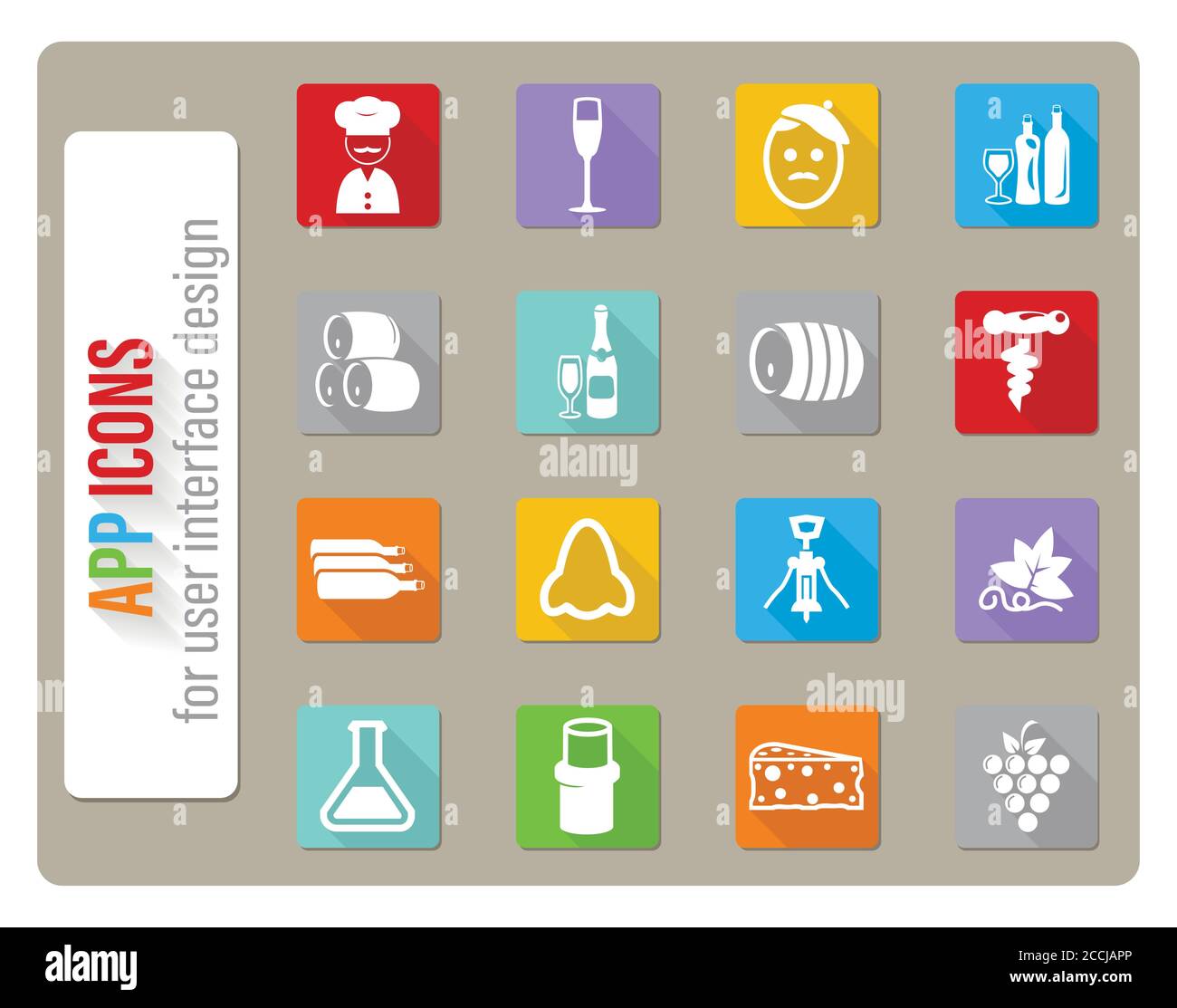 vineyard icon set Stock Vector Image & Art - Alamy