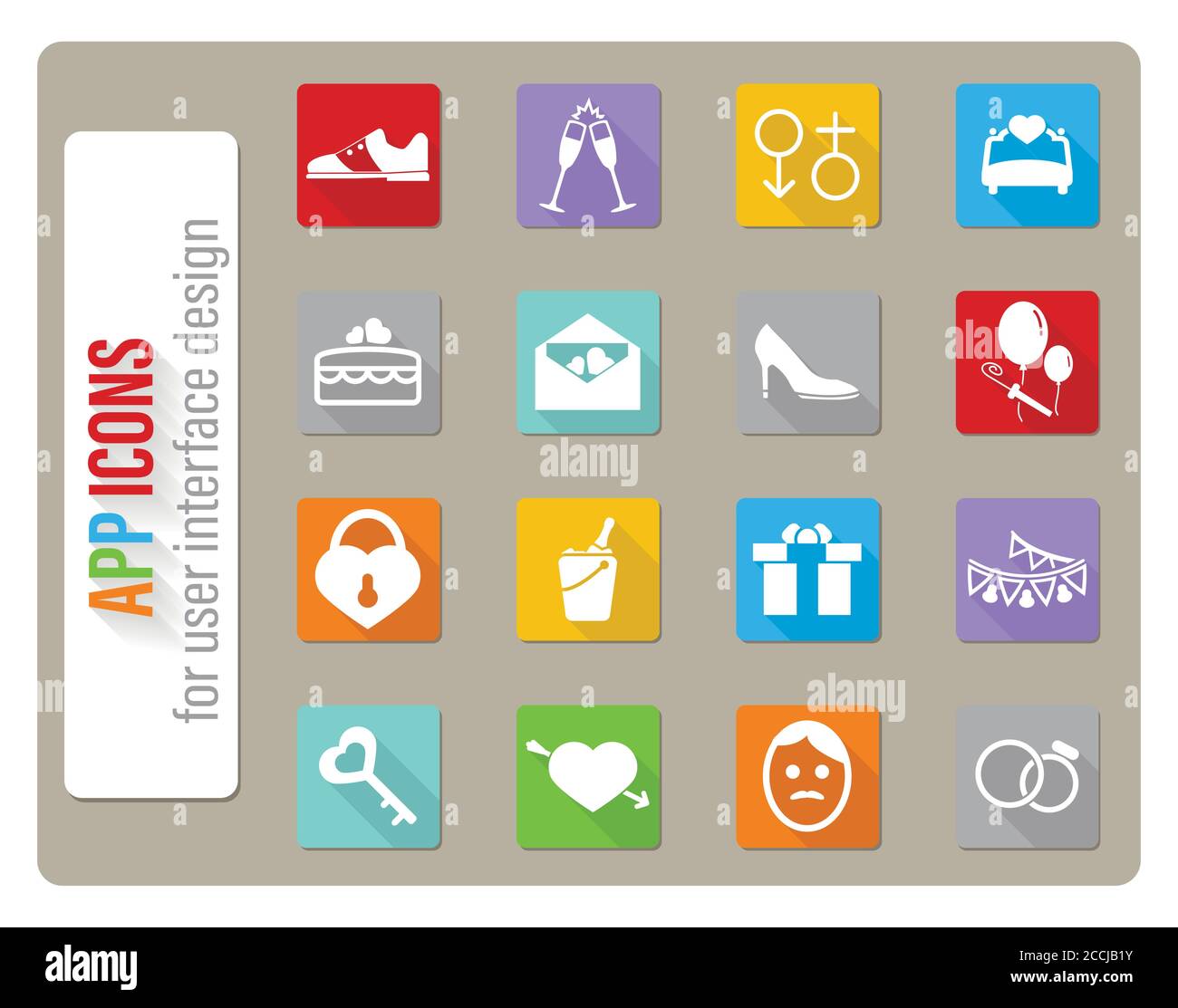 wedding icon set Stock Vector Image & Art - Alamy