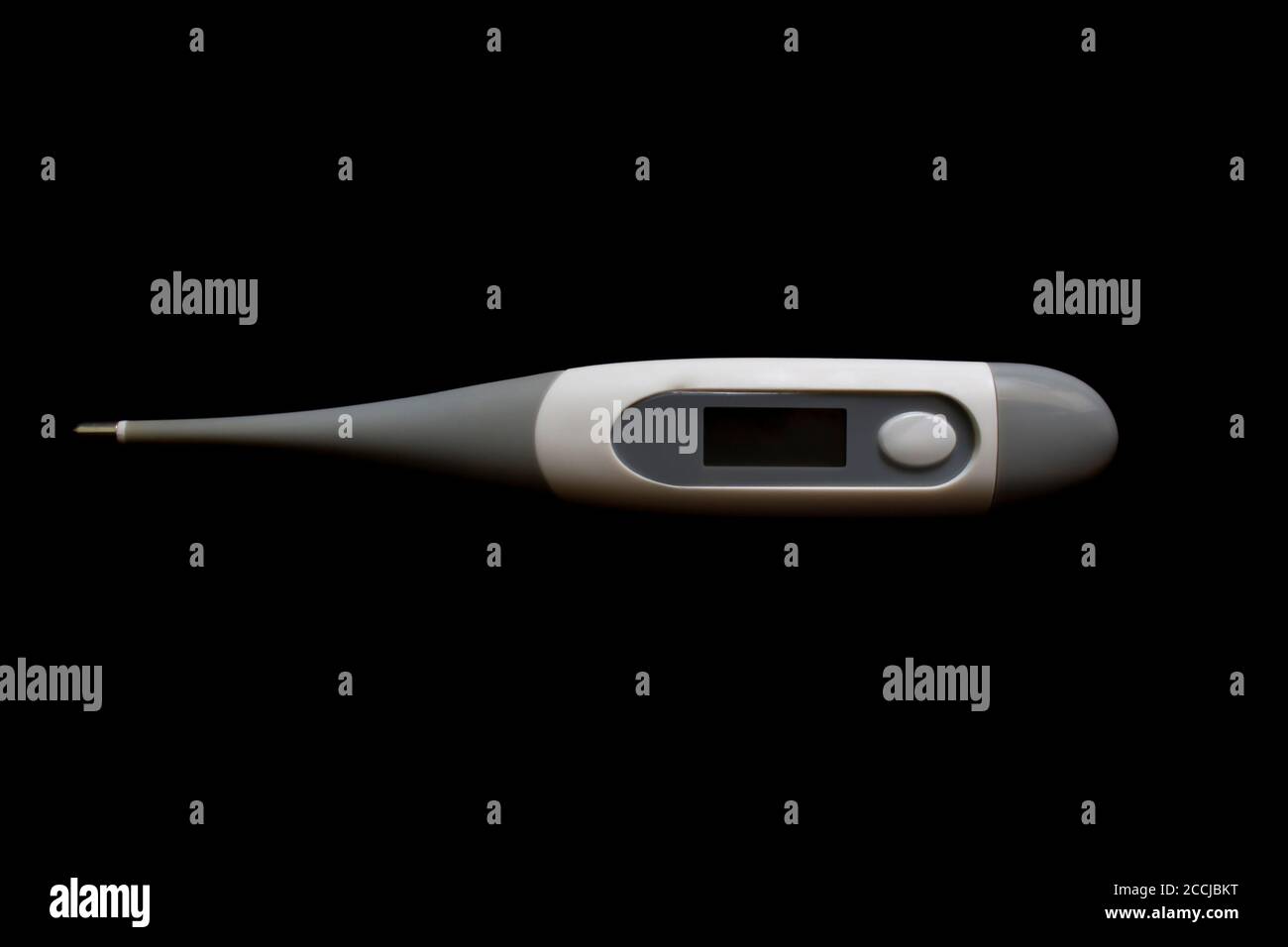 Digital Thermometer isolated on Black Background.Medical Equipment ...