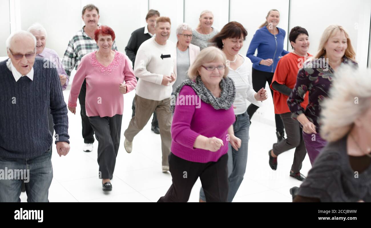 Group retirees men women hi-res stock photography and images - Alamy