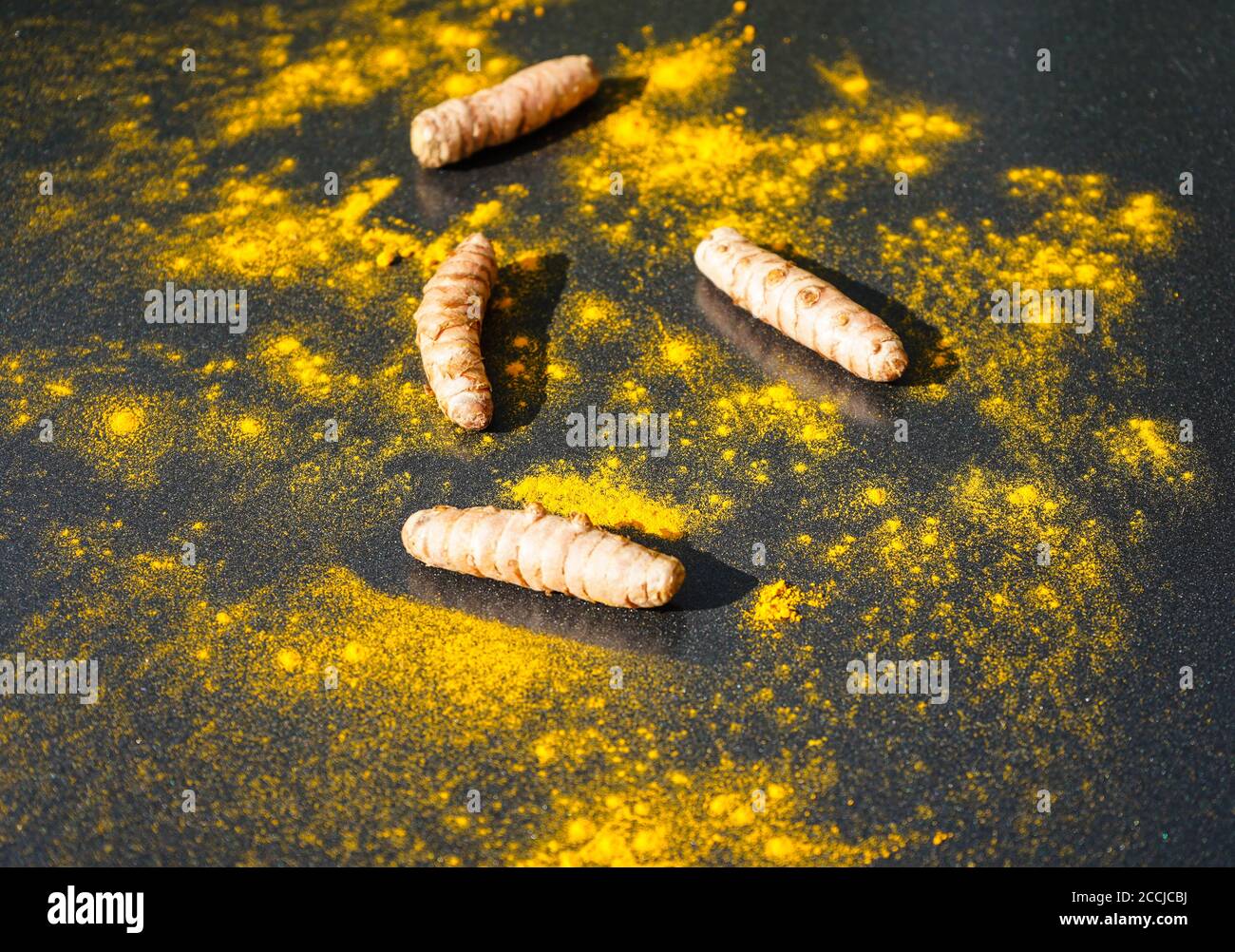 Turmeric Curcuma longa the yellow spice Stock Photo - Alamy