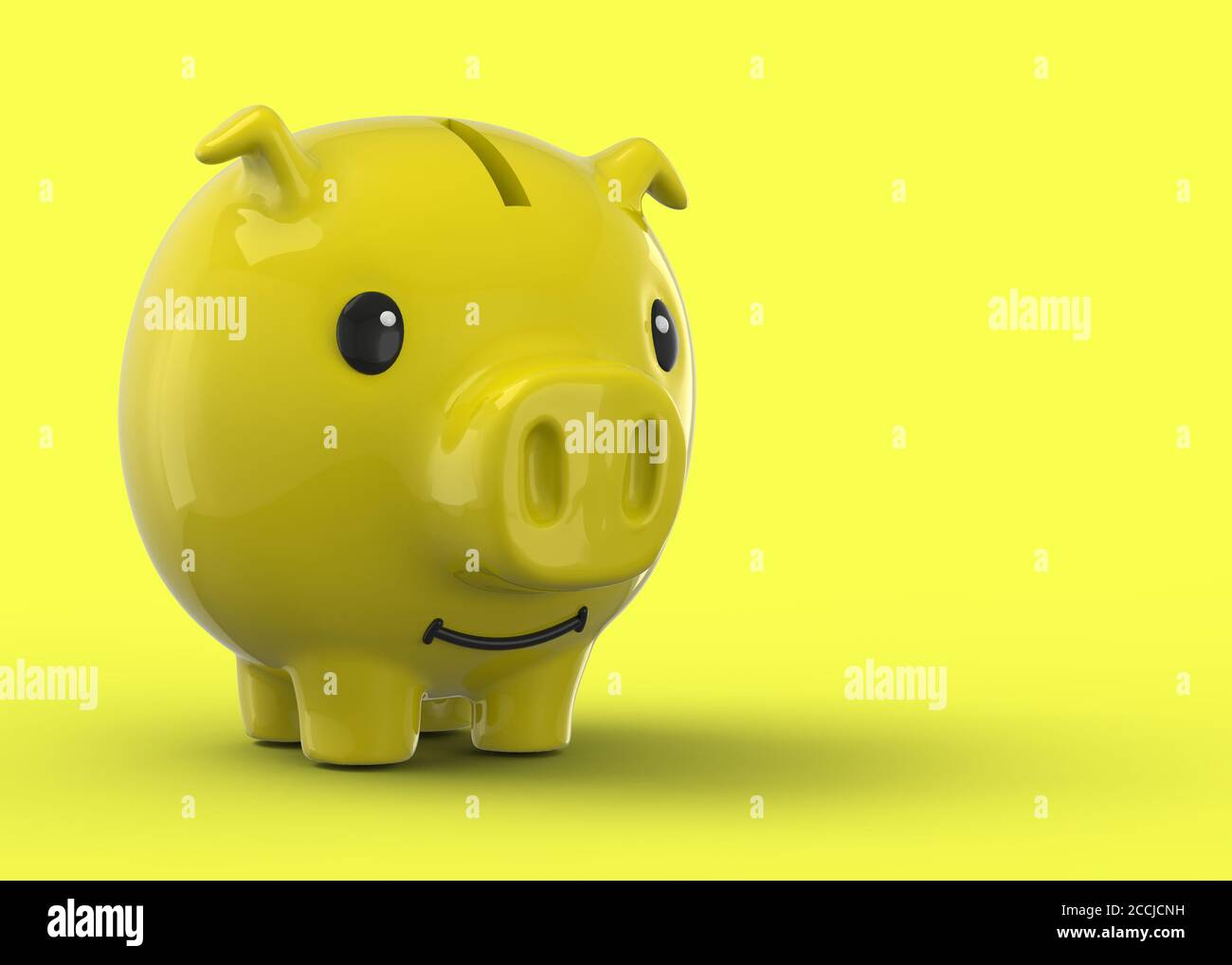 Pig Coin Bank - 3D Stock Photo - Alamy