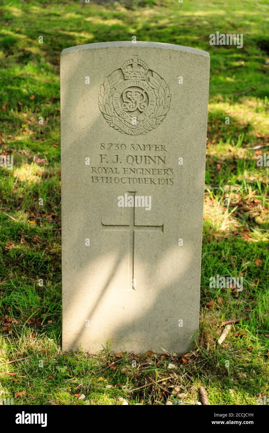Commonwealth War Grave. Pleasington Priory, Blackburn, Lancashire Stock ...