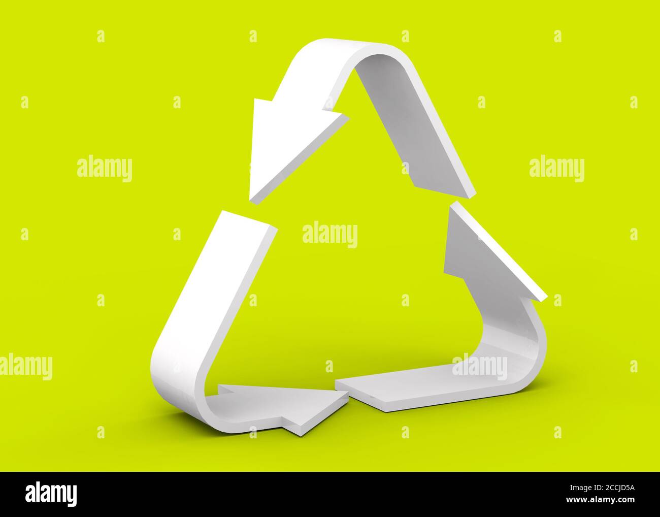 The Recycle Icon - 3D Stock Photo - Alamy