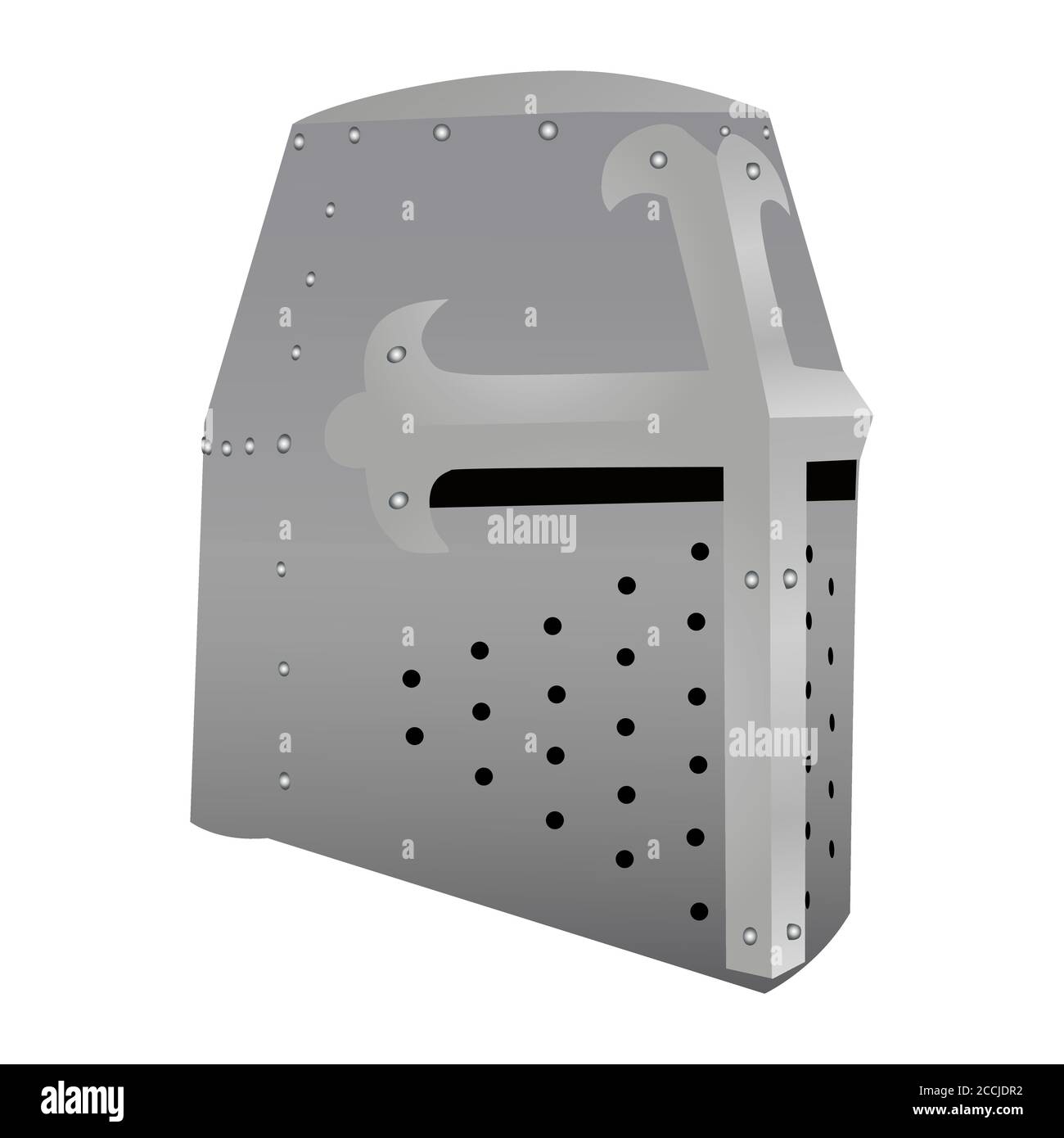 Crusader Helmet Vector