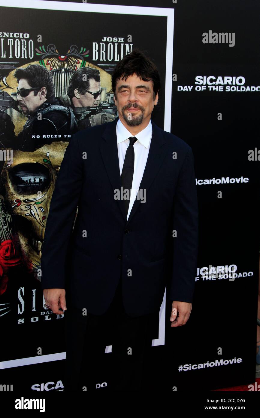 LOS ANGELES - JUN 26: Benicio Del Toro at the Sicario: Day Of The ...
