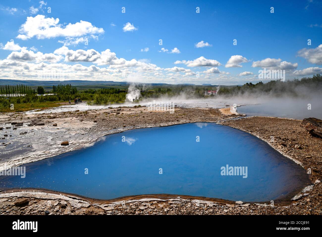 strokkur geysir iceland Stock Photo - Alamy