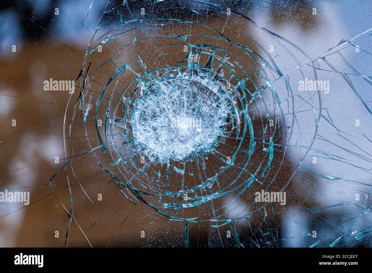 Damaged armored glass hi-res stock photography and images - Alamy