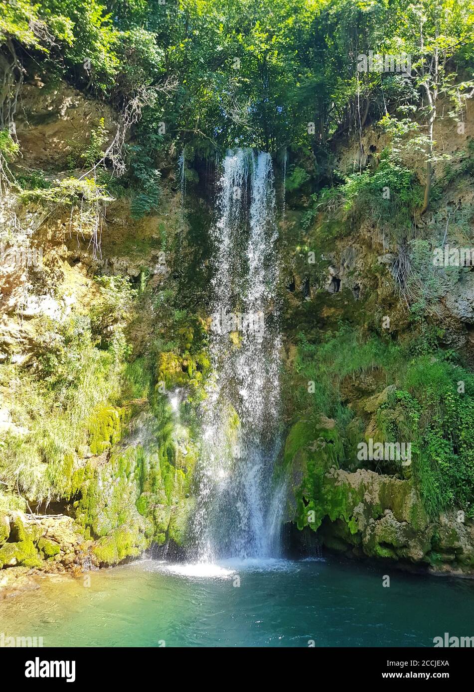 Waterfall Veliki Buk, Lisine - Serbia Stock Photo - Alamy
