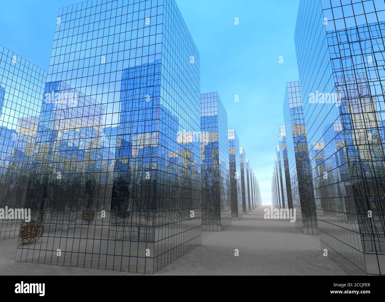 3d city buildings hi-res stock photography and images - Alamy
