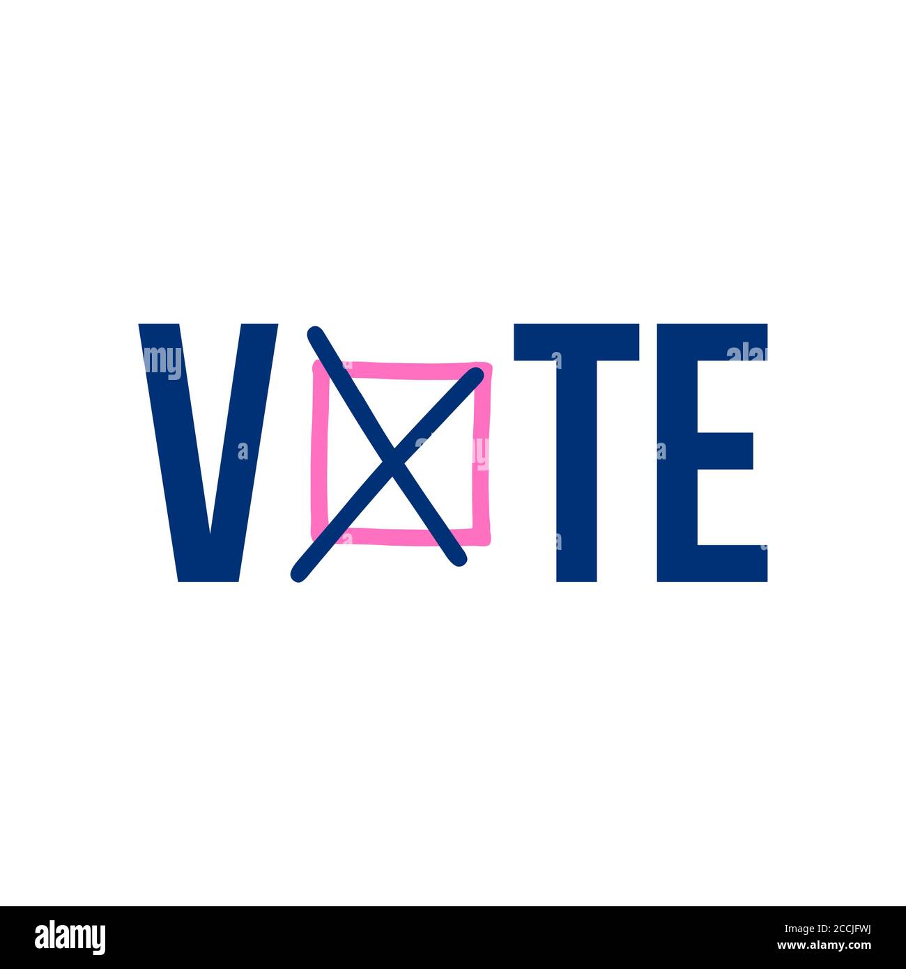 Vote 2020 - vector illustration. Hand drawn lettering quote. Vector ...
