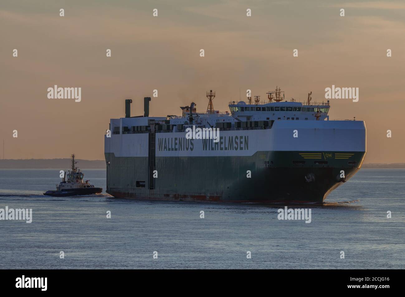 Fargo heading into Portbury docks Stock Photo - Alamy