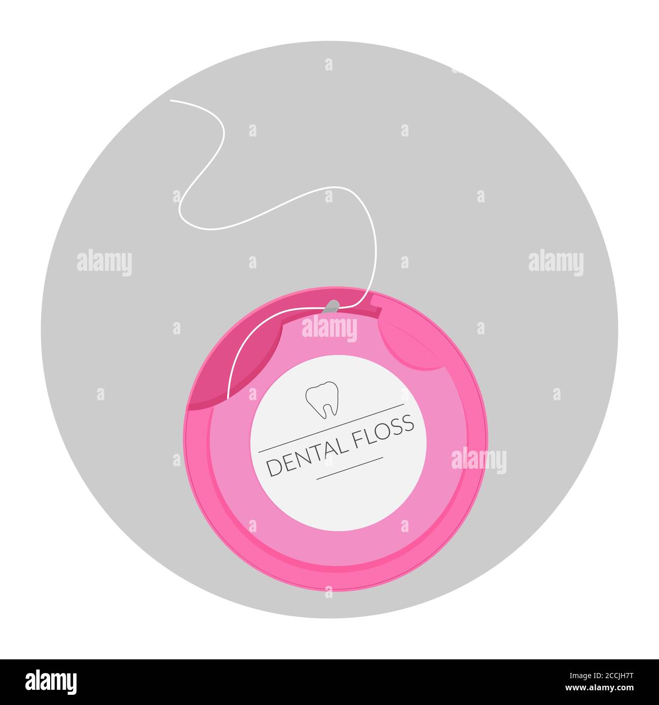 Dental floss box isolated stock vector illustration Stock Vector Image ...