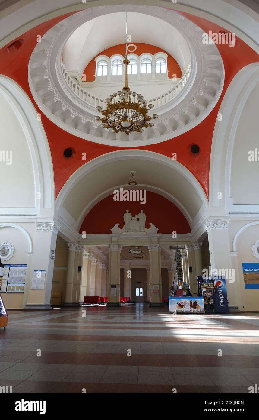 historic architecture of Chernihiv, Ukraine. Railway station Stock ...