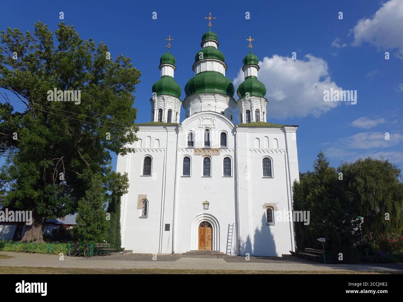 historic christian architecture of Chernihiv, Ukraine, Yeletskyi ...