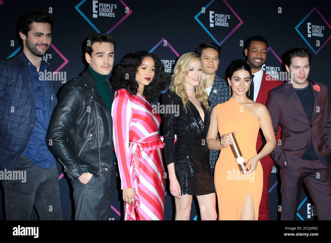 Cast of shadow hunters l r matthew daddario hi-res stock photography ...