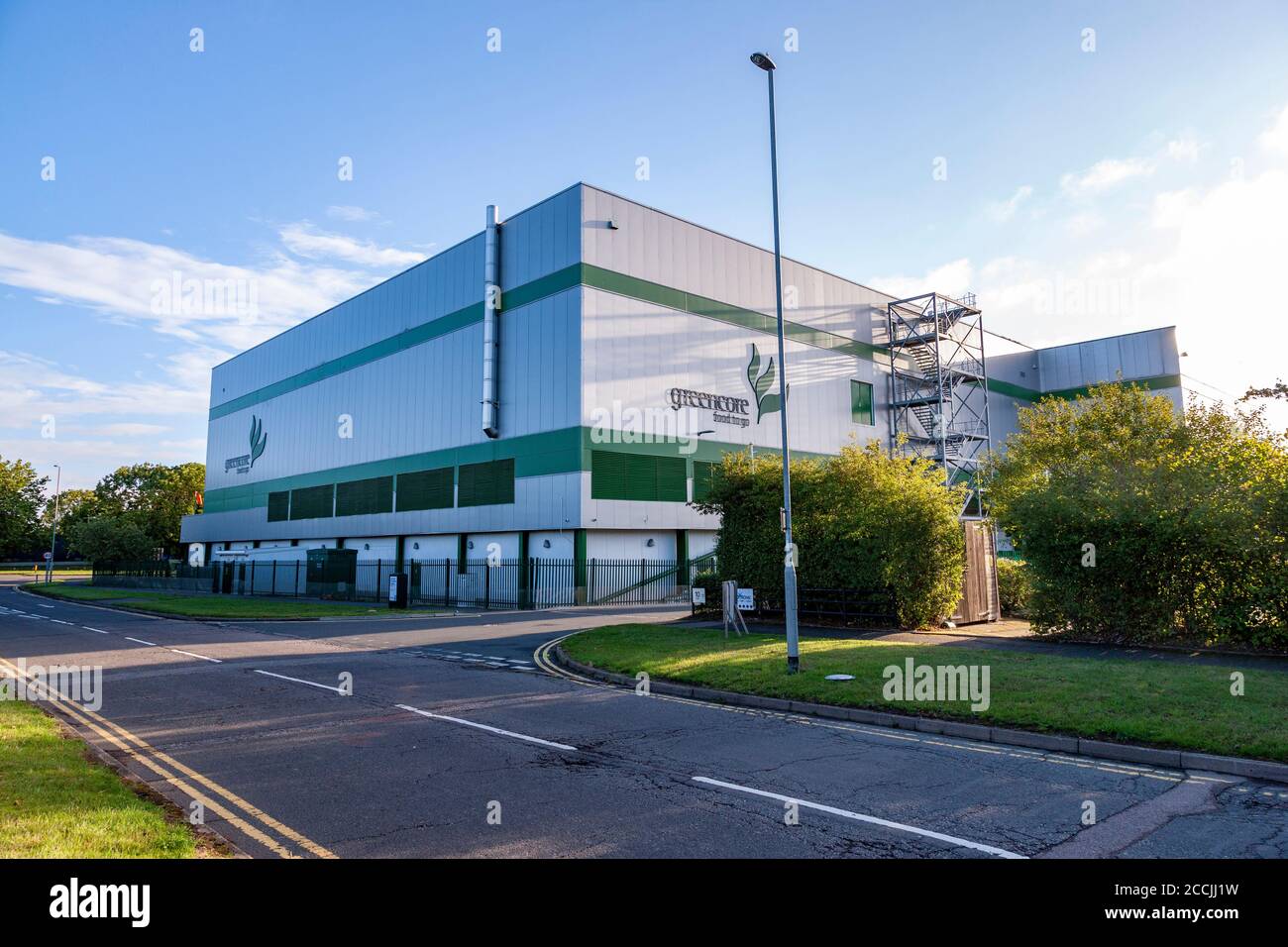 Northampton, UK, 22nd August 2020. Greencore factory on Moulton Park ...