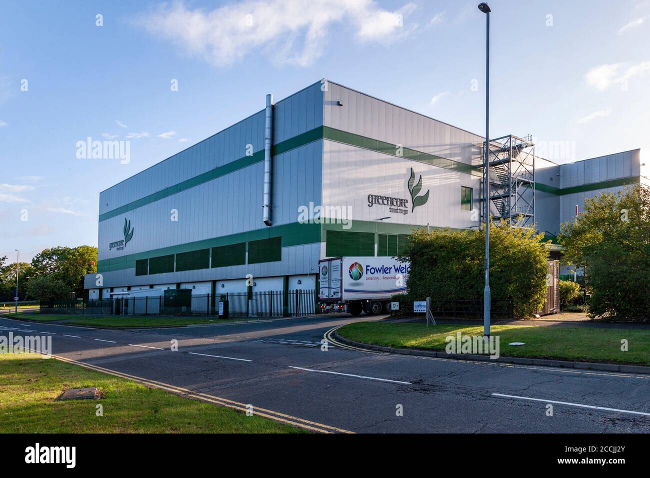 Northampton, UK, 22nd August 2020. Greencore factory on Moulton Park ...