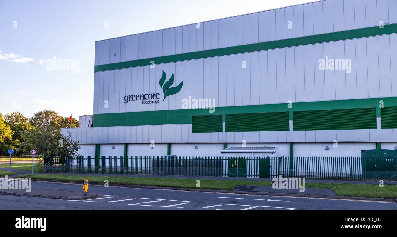 Northampton, UK, 22nd August 2020. Greencore factory on Moulton Park ...