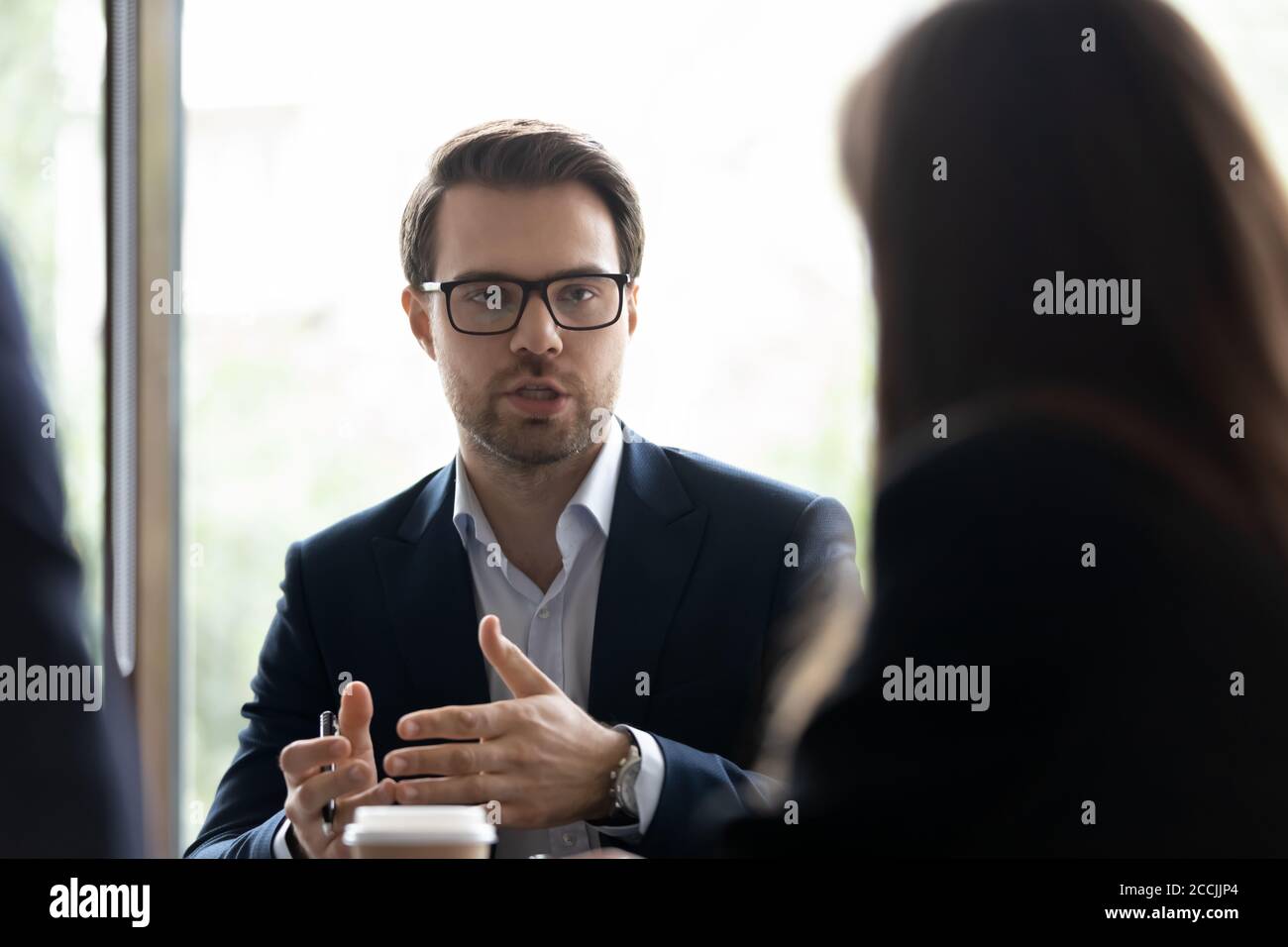 Explaining share hi-res stock photography and images - Alamy