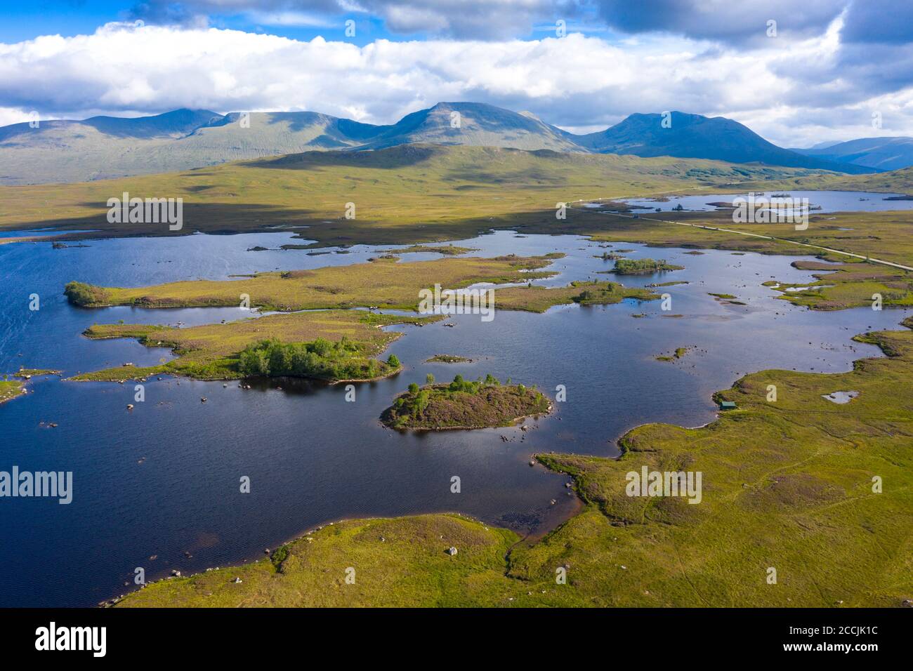 Aerial view of rannoch moor hi-res stock photography and images - Alamy