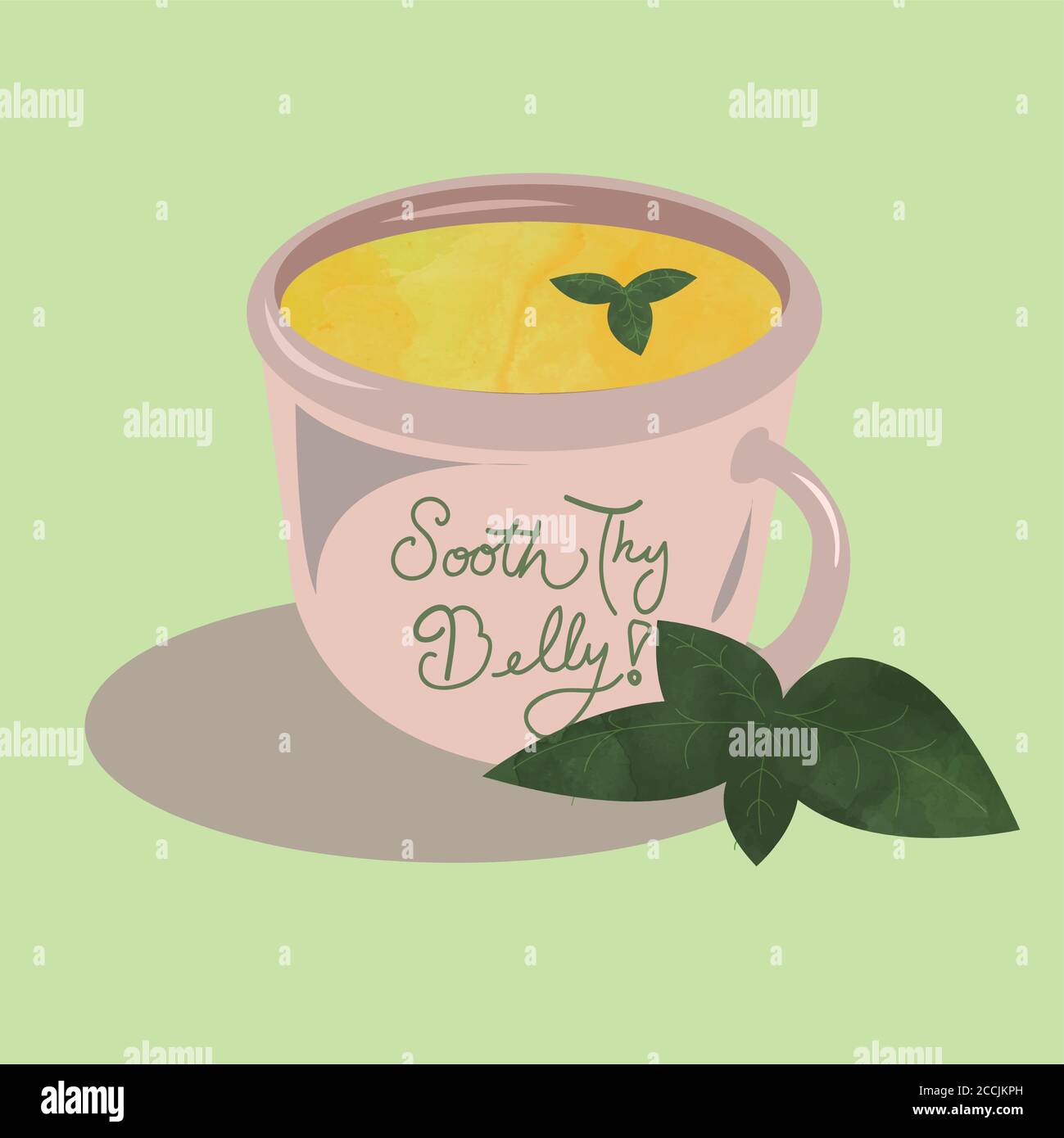 Tea and digestion Stock Vector Images - Alamy