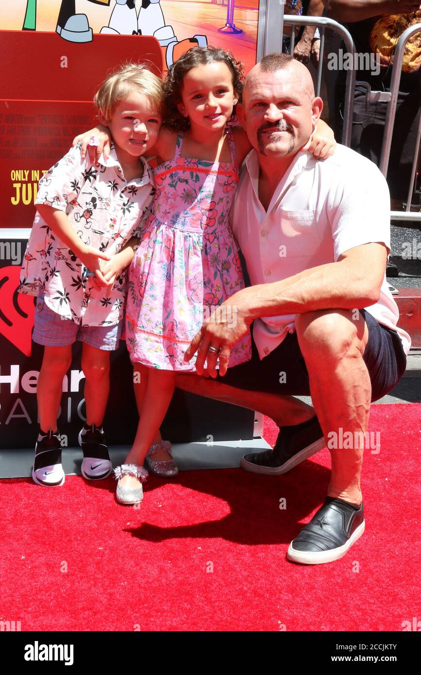 LOS ANGELES - JUL 22: Chuck Liddell, children at the Teen Titans Go! To ...