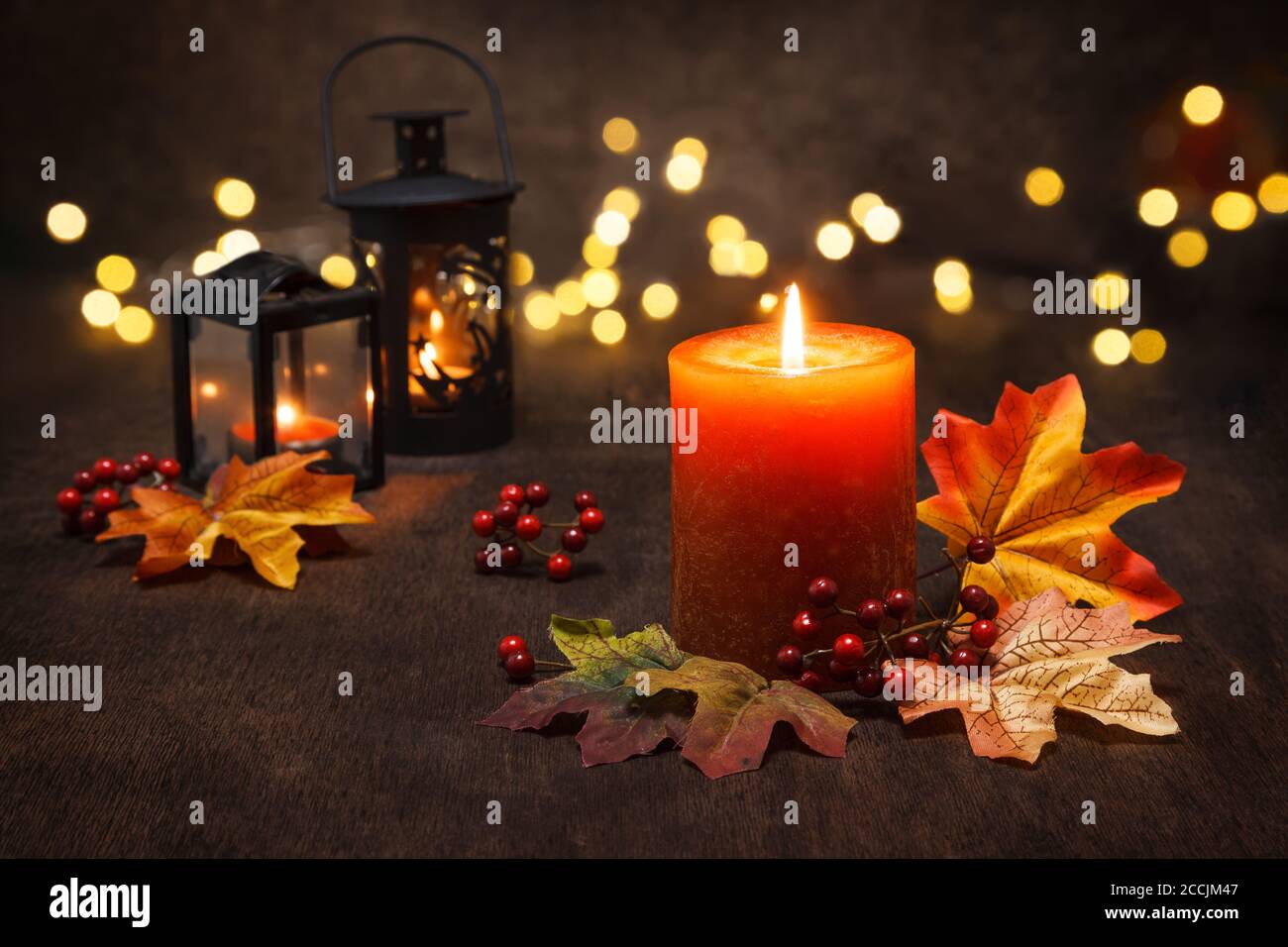 Night fall leaves hi-res stock photography and images - Alamy