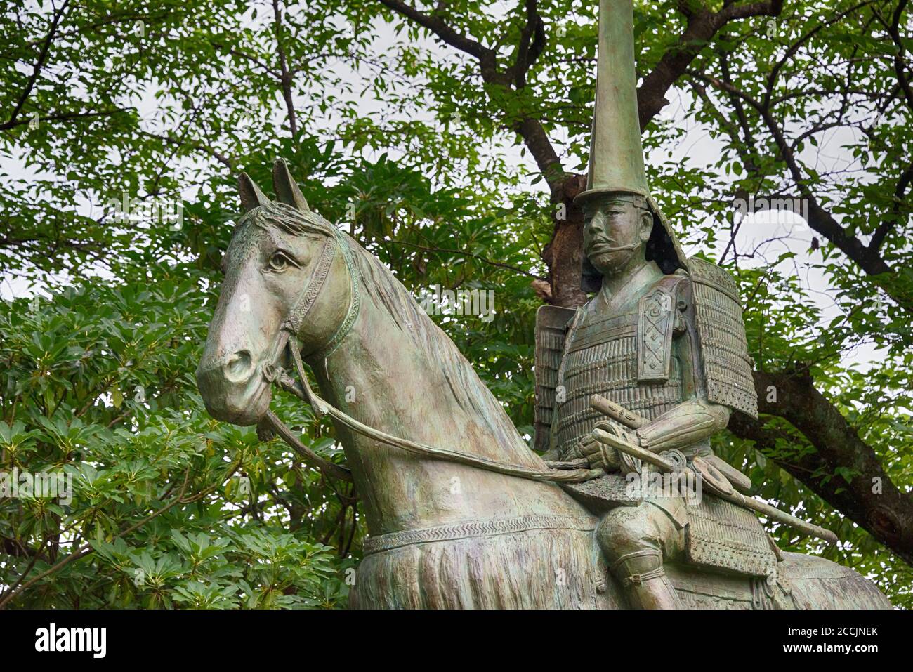 Takaoka, Japan - Statue of Maeda Toshinaga (1562-1614) at Takaoka ...