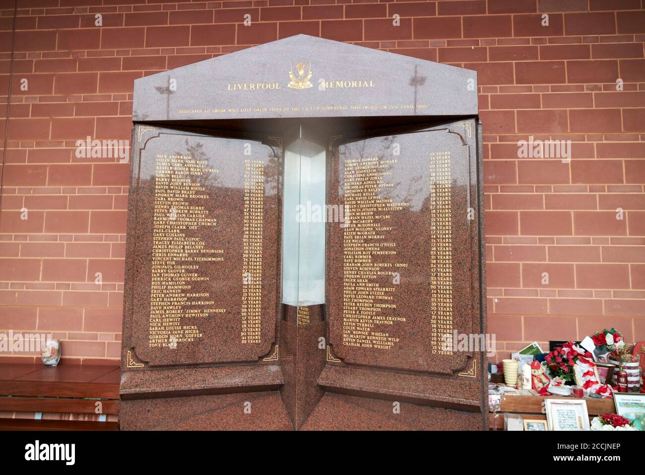 hillsborough memorial at anfield, merseyside, england, uk Stock Photo ...