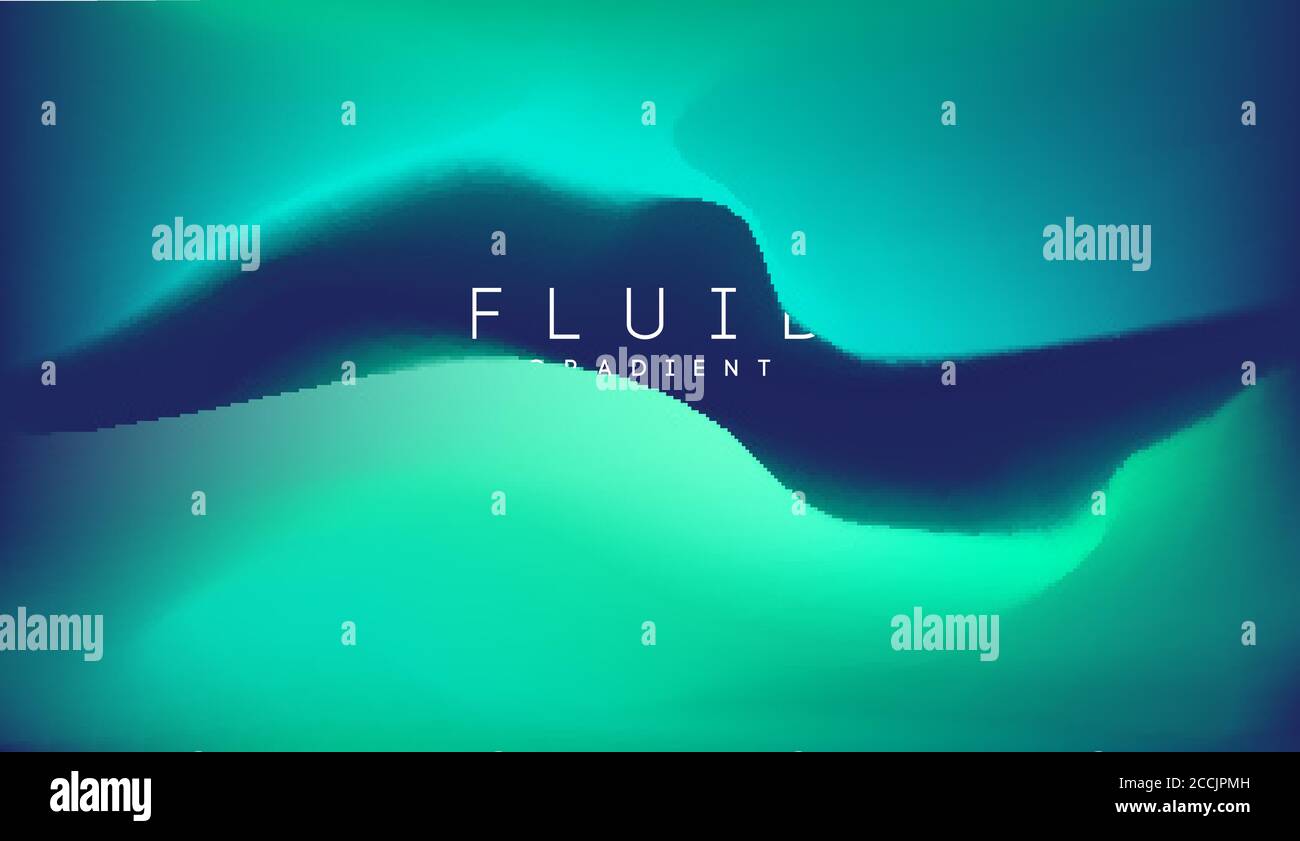 Blue gradient fluid background. Fluid colors 3d graphic gradient ...