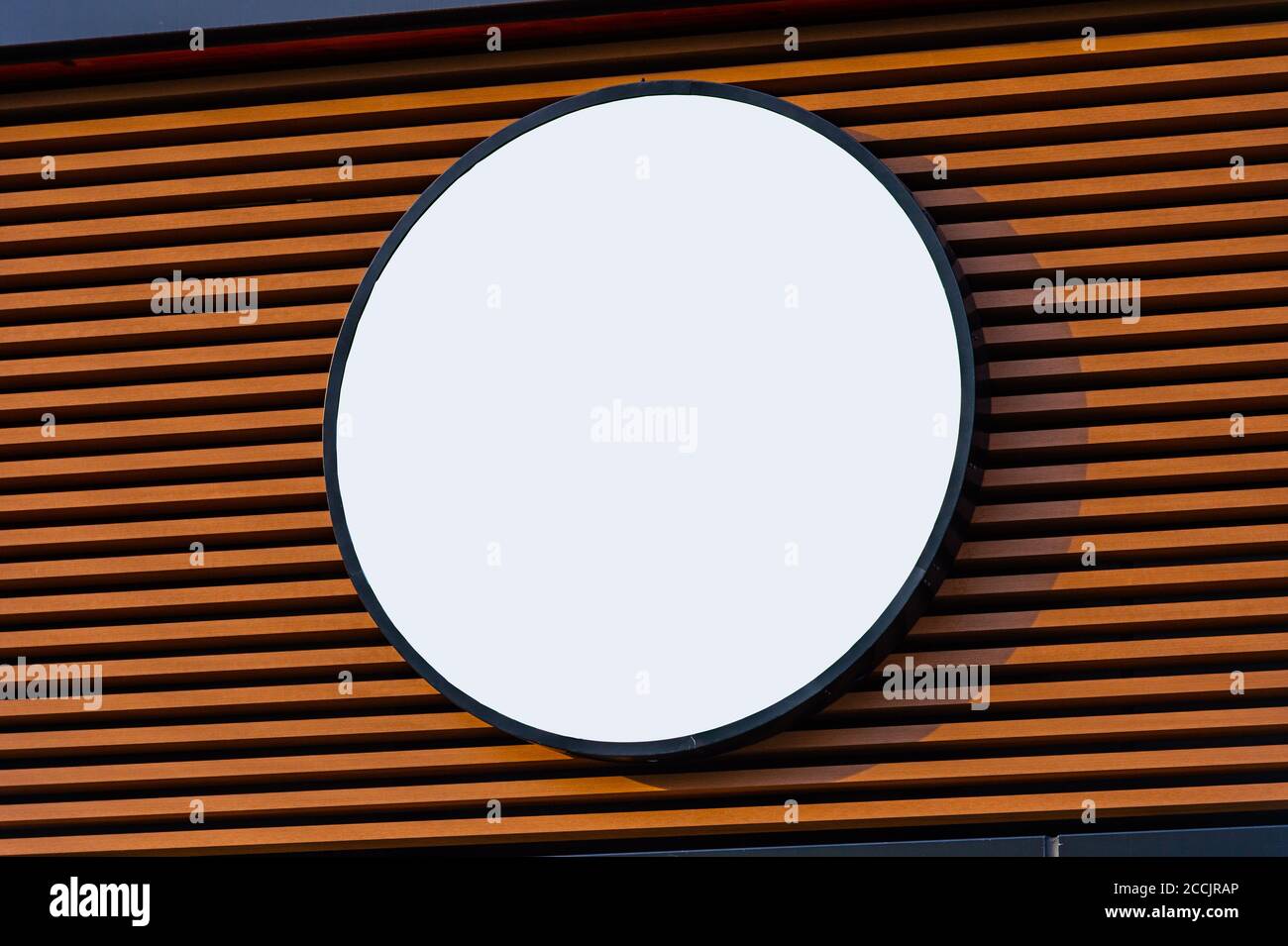 Signboard shop Mock up Circle shape Stock Photo - Alamy