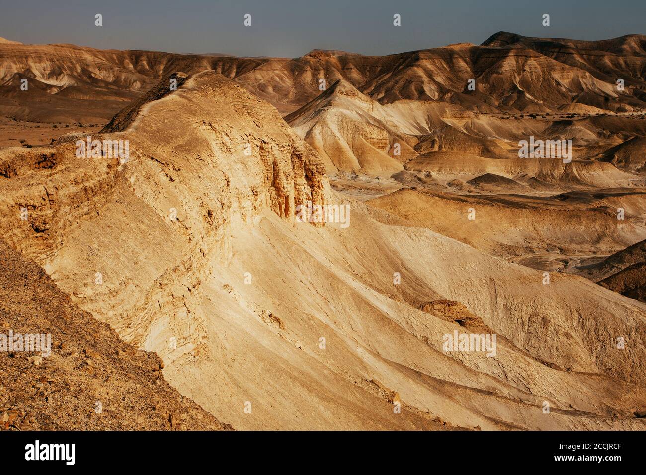 Landscapes of Israeli desert under the blue sky in daytime Stock Photo ...