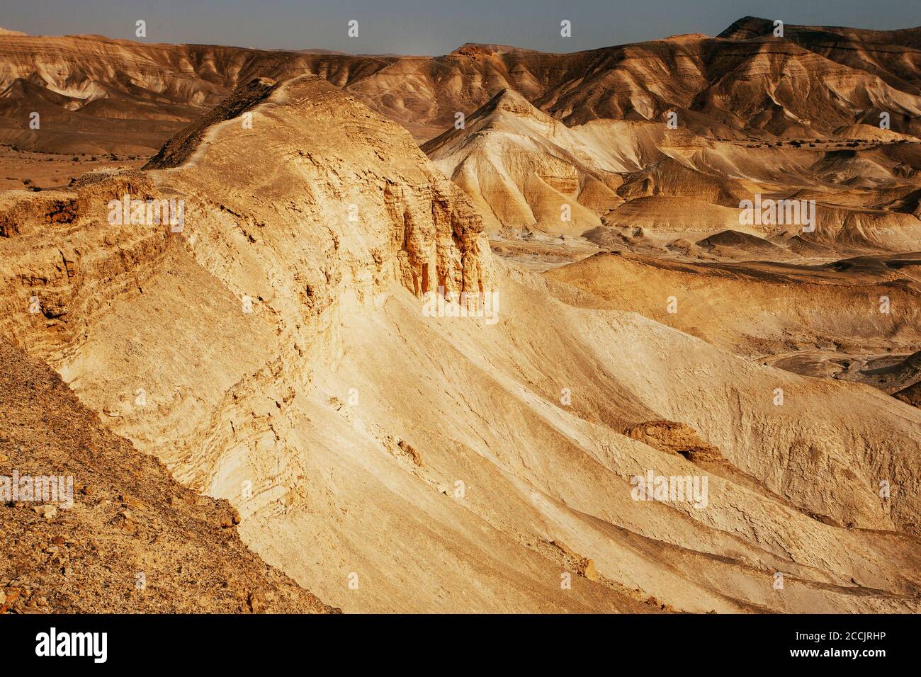 Landscapes of Israeli desert under the blue sky in daytime Stock Photo ...