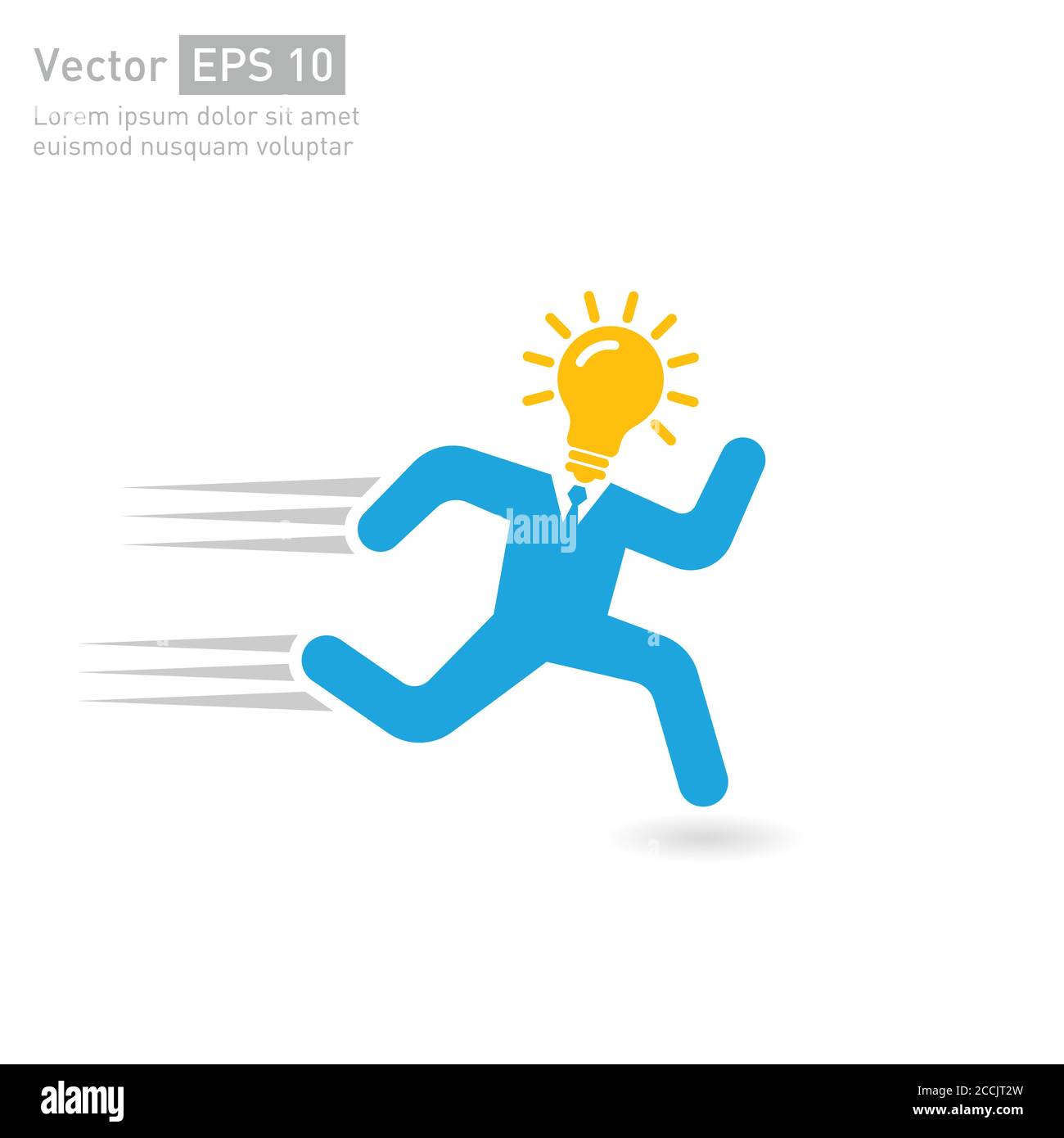 Intellectual property concept man Stock Vector Images - Alamy