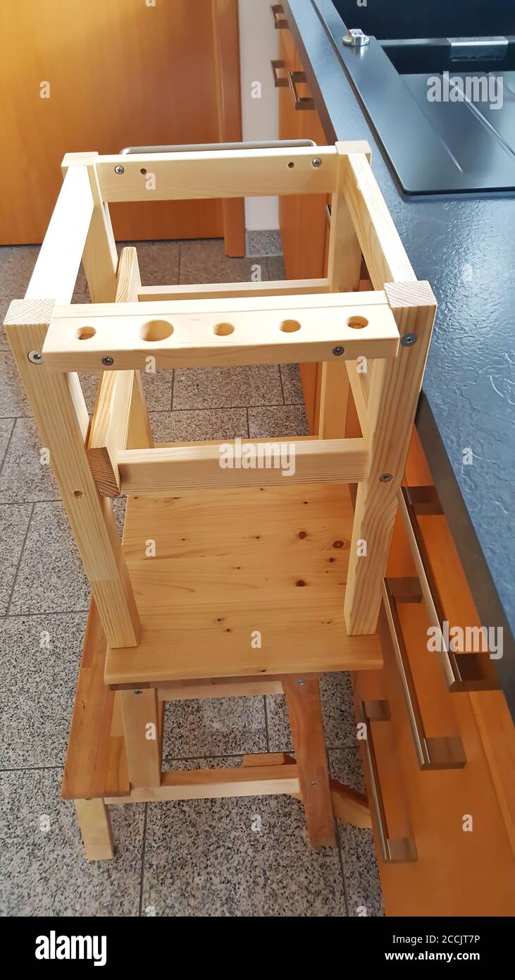 learning tower for small children to build yourself Stock Photo - Alamy