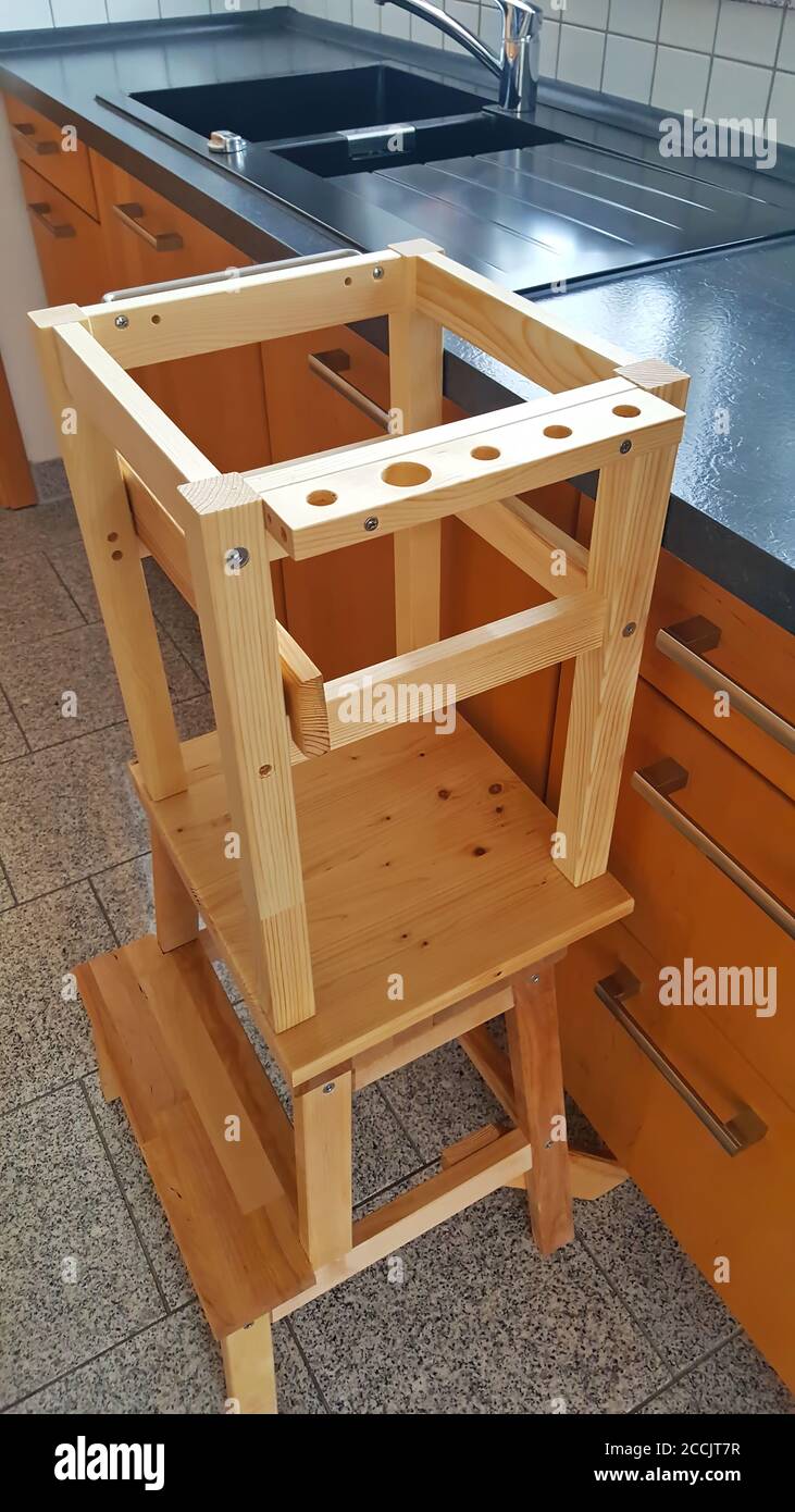 learning tower for small children to build yourself Stock Photo - Alamy