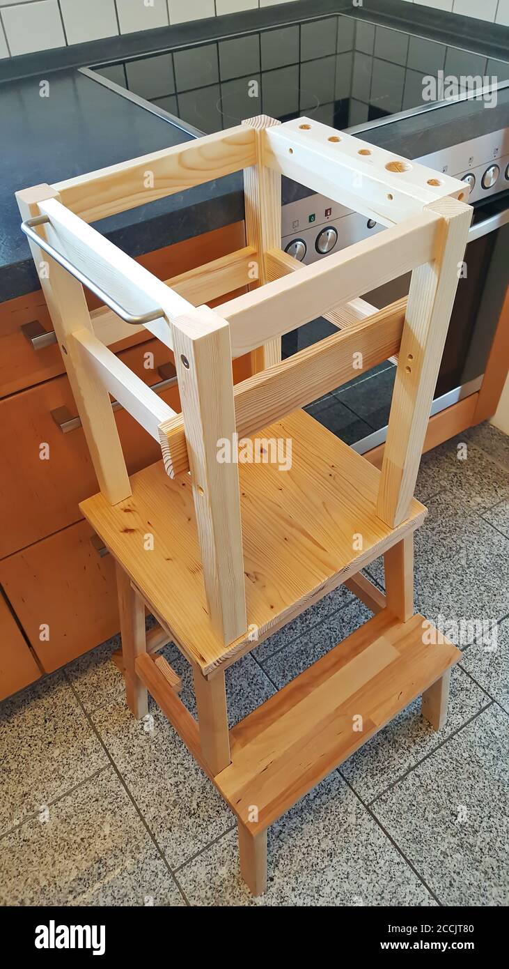 learning tower for small children to build yourself Stock Photo - Alamy