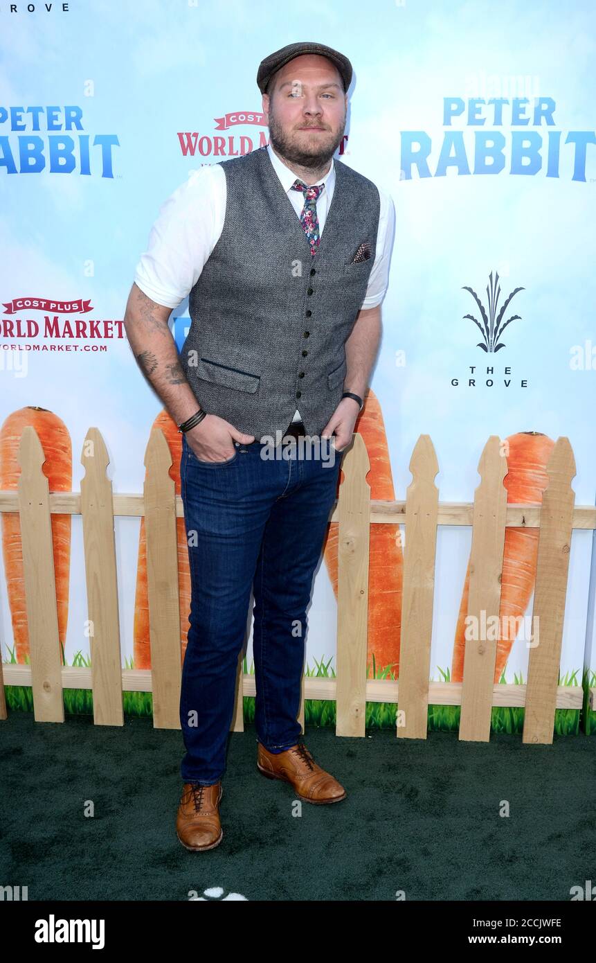 LOS ANGELES - FEB 3: Dominic Lewis at the Peter Rabbit Premiere at the ...