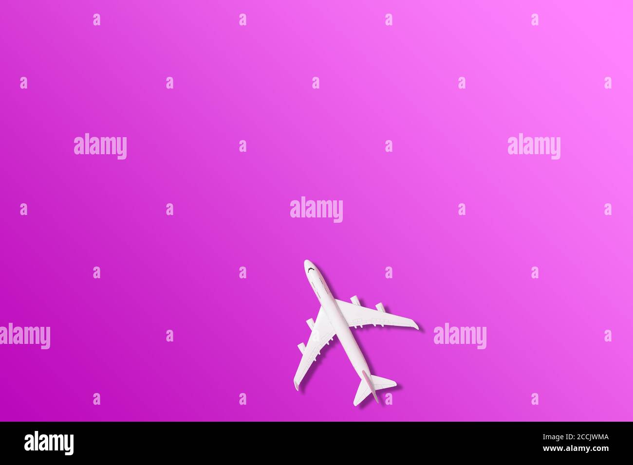 airplane figure on pink background 3d rendering Stock Photo - Alamy