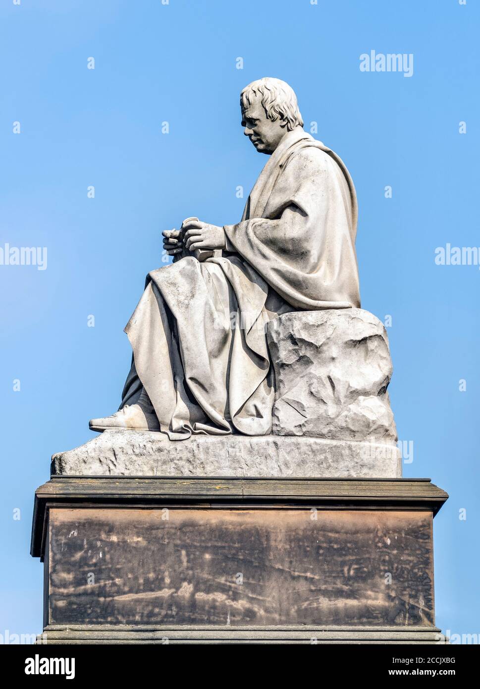 Sir Walter Scott statue at the Scott Monument, Edinburgh, Scotland, UK ...