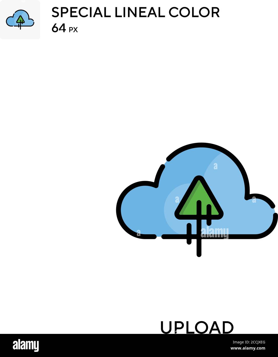 Upload Special lineal color icon. Illustration symbol design template ...
