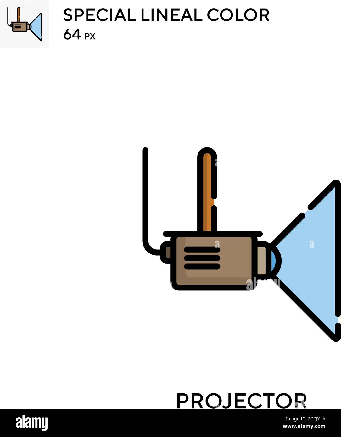 Projector Special lineal color icon. Illustration symbol design ...
