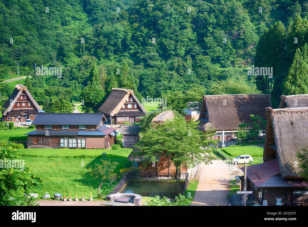 Nanto, Japan - Gassho-zukuri houses at Suganuma village, Gokayama area ...