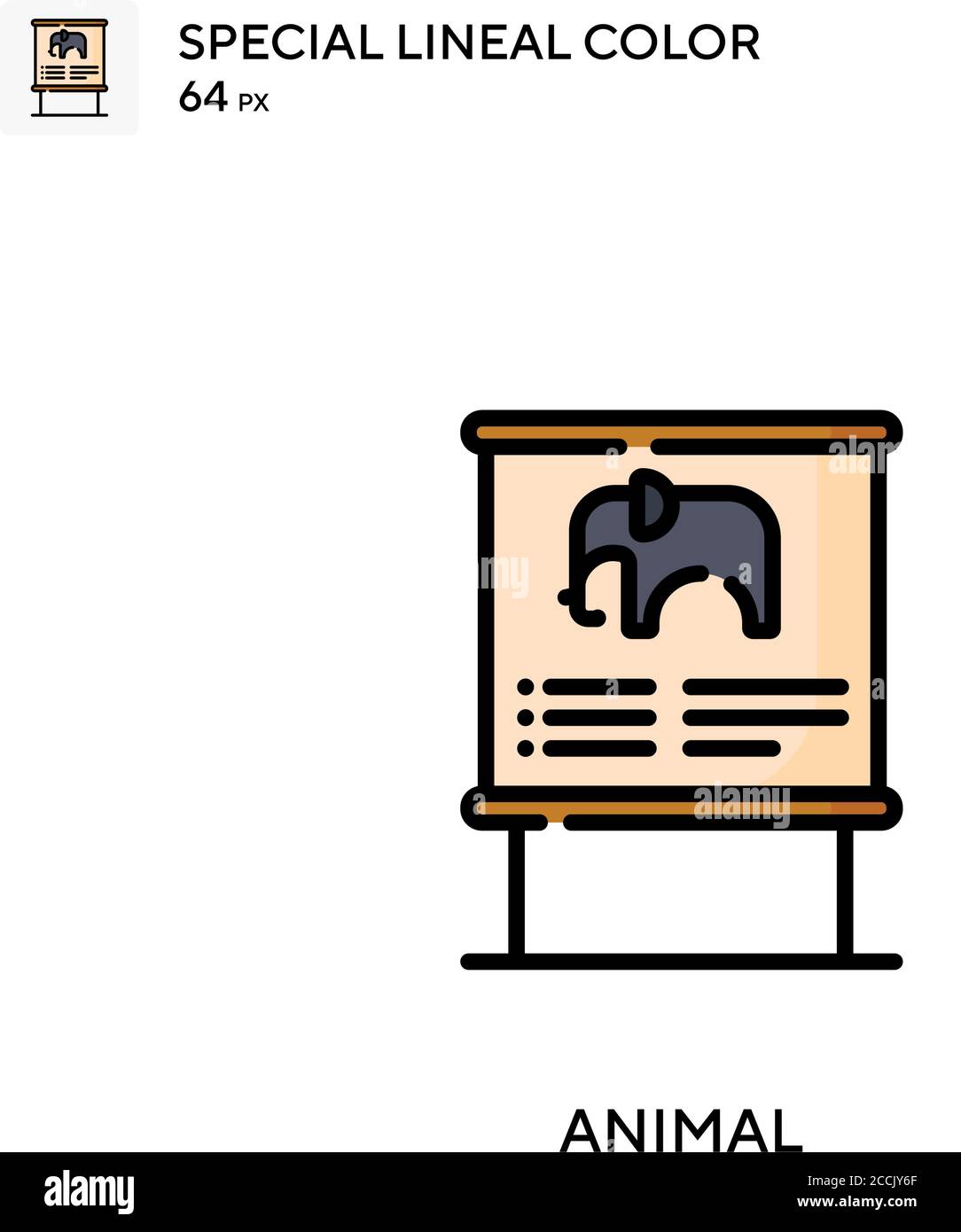 Animal Special lineal color icon. Illustration symbol design template ...
