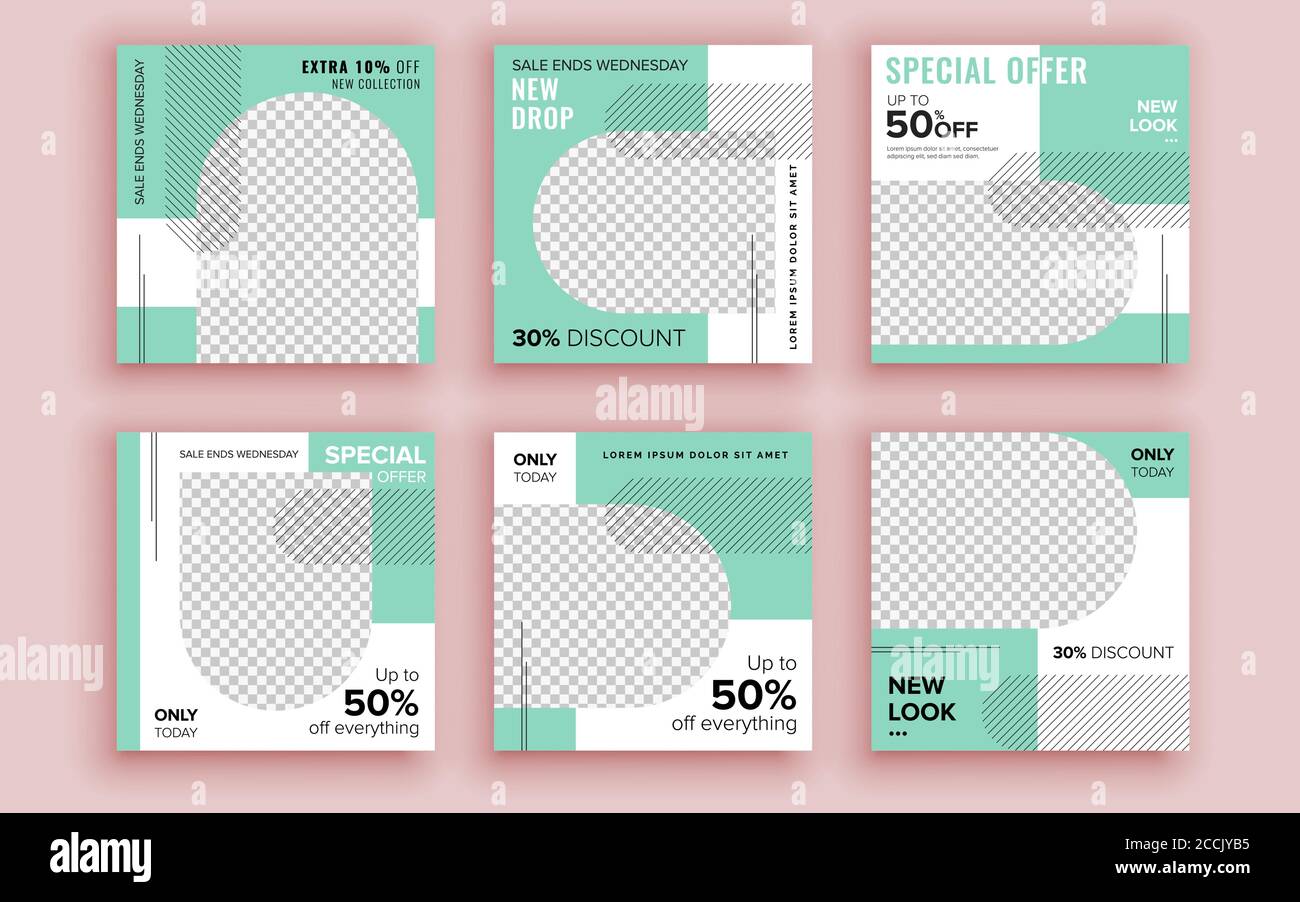 Set of sale banner template design. Vector illustration Stock Vector ...