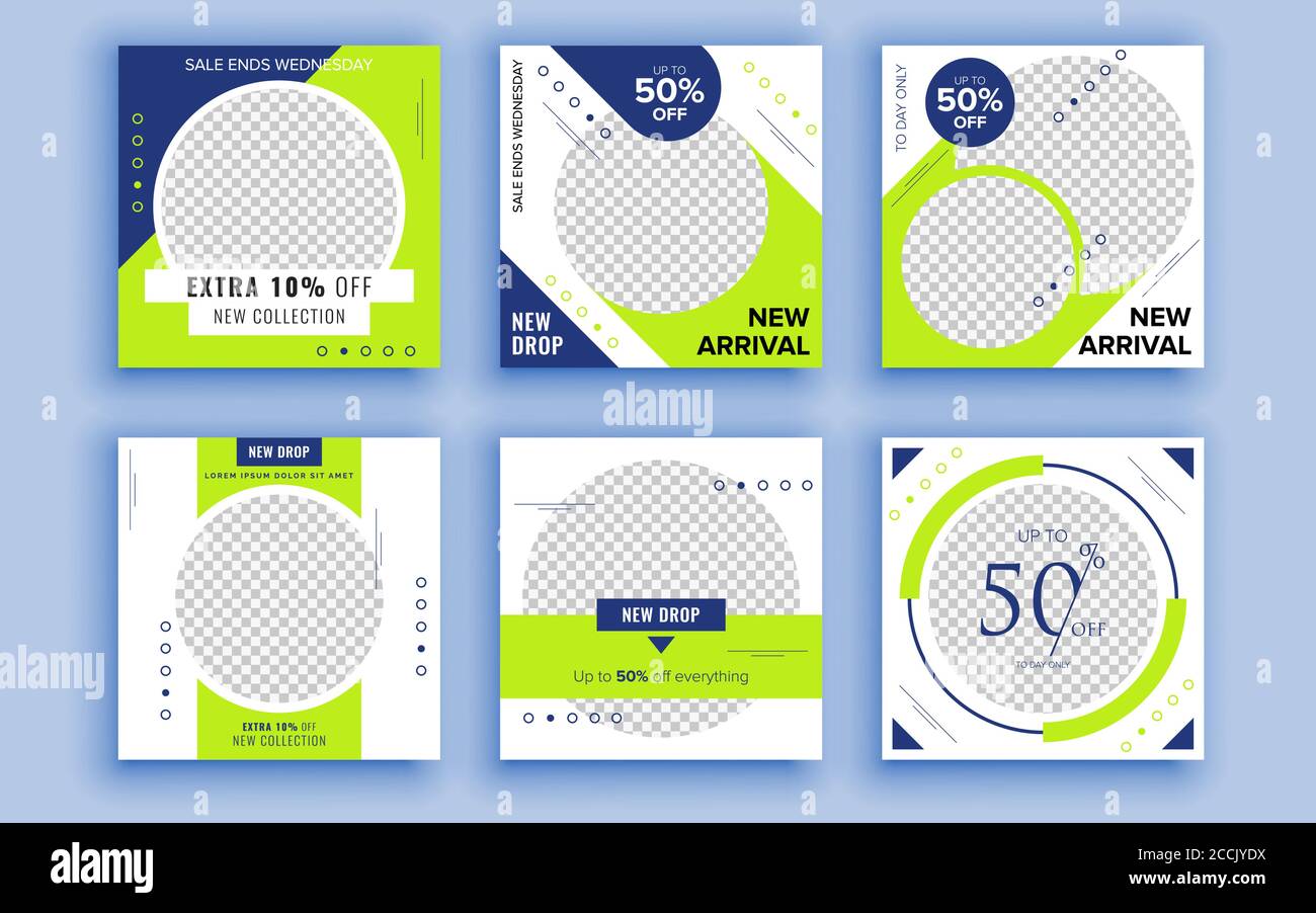 Set of sale banner template design. Vector illustration Stock Vector ...
