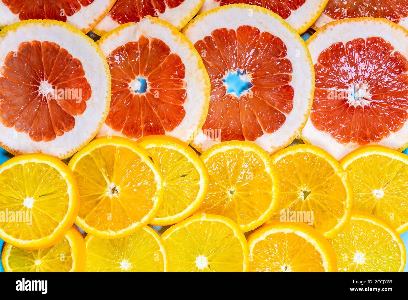isolated pieces of citrus fruit in the picture Stock Photo - Alamy